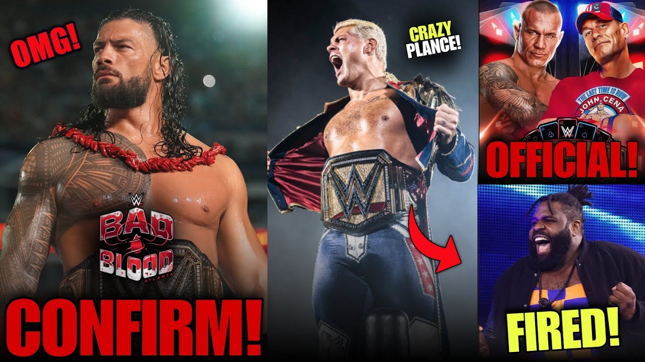 😲WOW! Roman Reigns CONFIRM! for Bad Blood, Randy Orton vs John Cena ...
