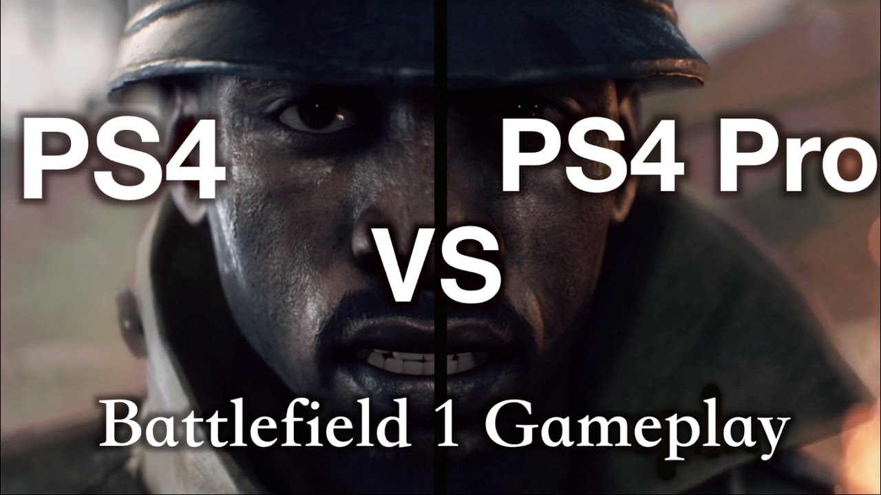 Sony PS4 (First Gen) VS PS4 Pro Full Comparison (with Battlefield 1 ...