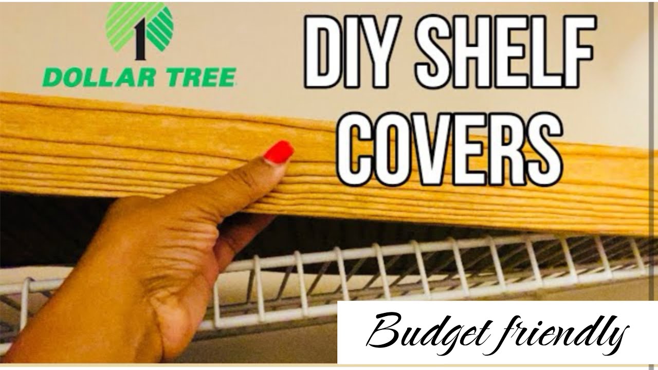 DIY SHELF COVERS/ USING DOLLAR TREE CONTACT PAPER #DIY #dollartree # ...