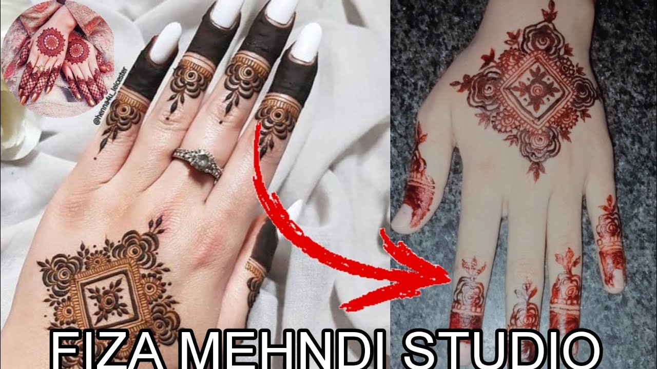 Rose Tikki design/ mehndi designs/ simple mehndi designs/by Fiza Mehndi ...