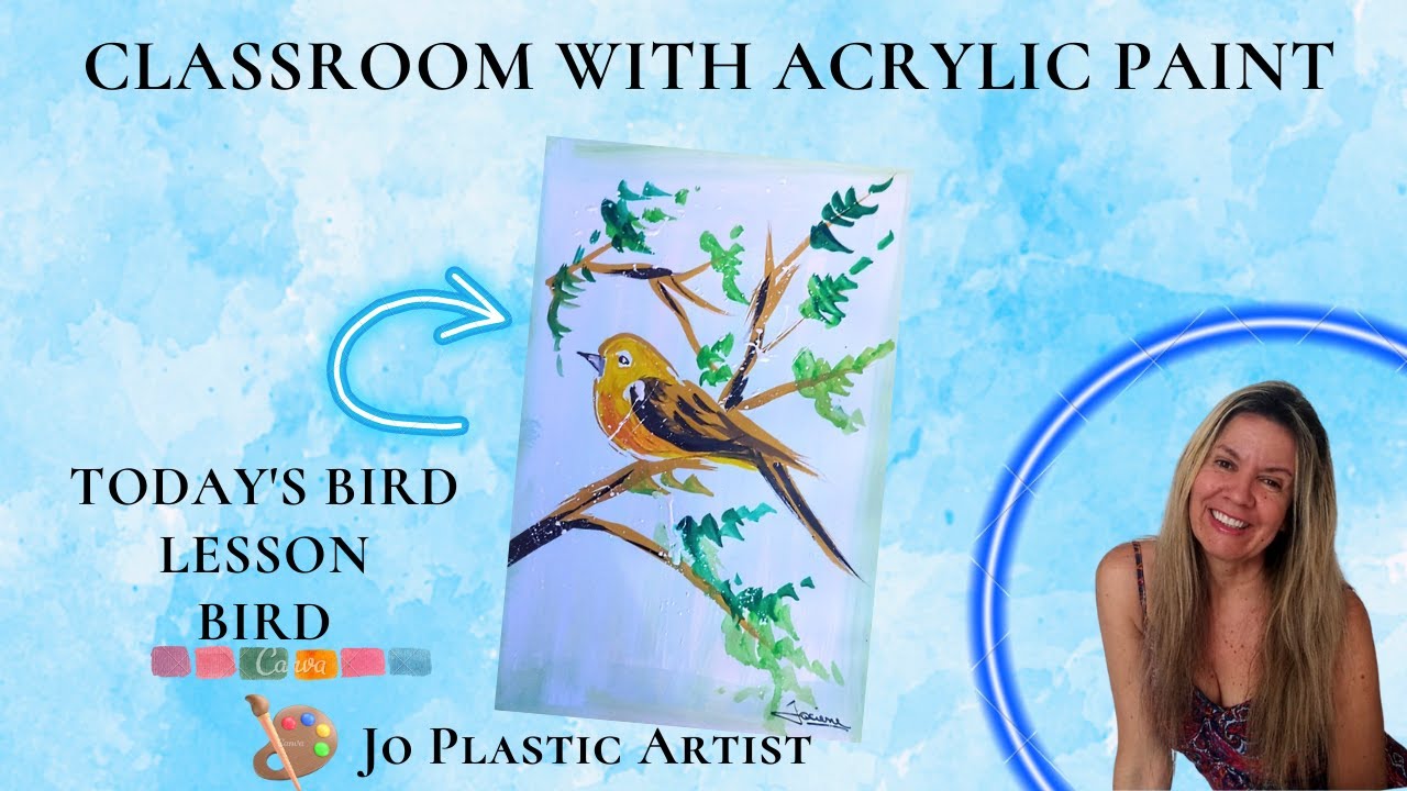 Paint a realistic bird with acrylic paint - step-by-step tutorial for ...