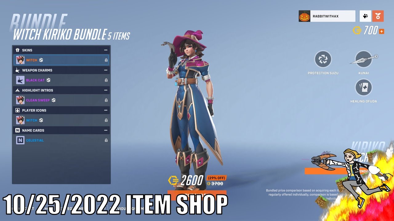 *NEW* Legendary Witch Kiriko Bundle! | Overwatch 2 Item Shop (25/10 ...