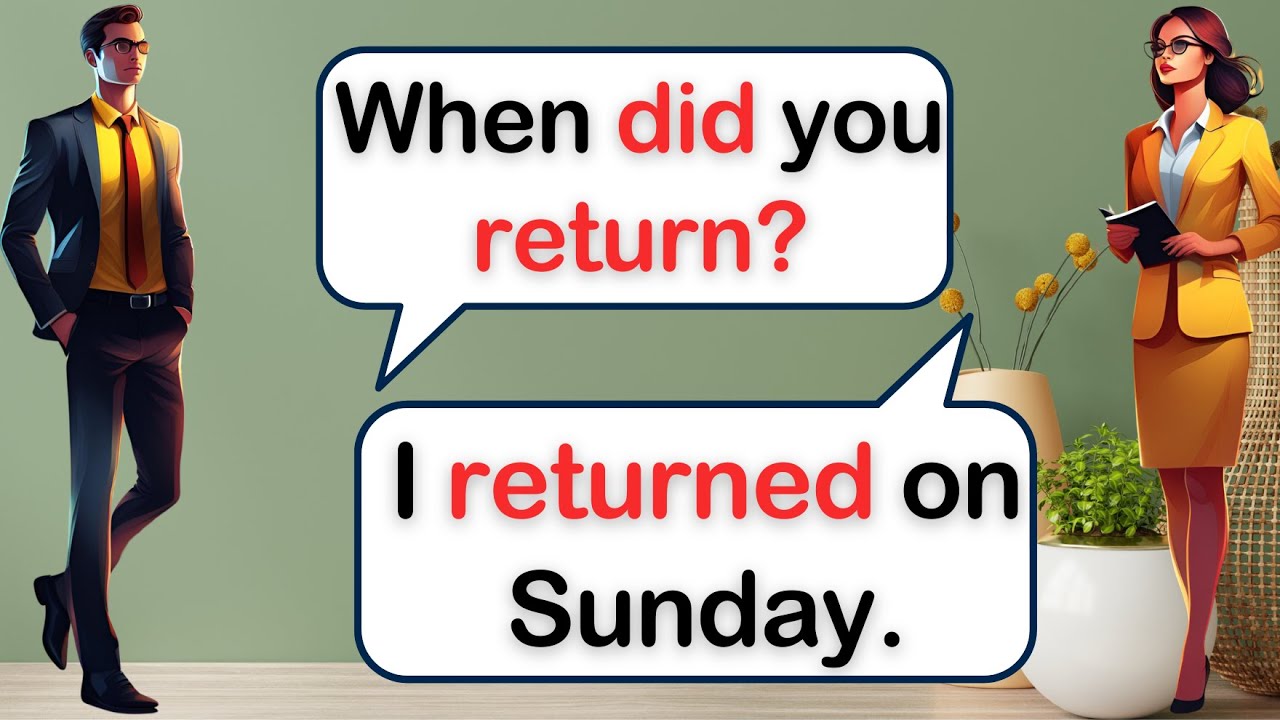 Past Tense - English Conversation Practice -Improve Speaking Skills ...