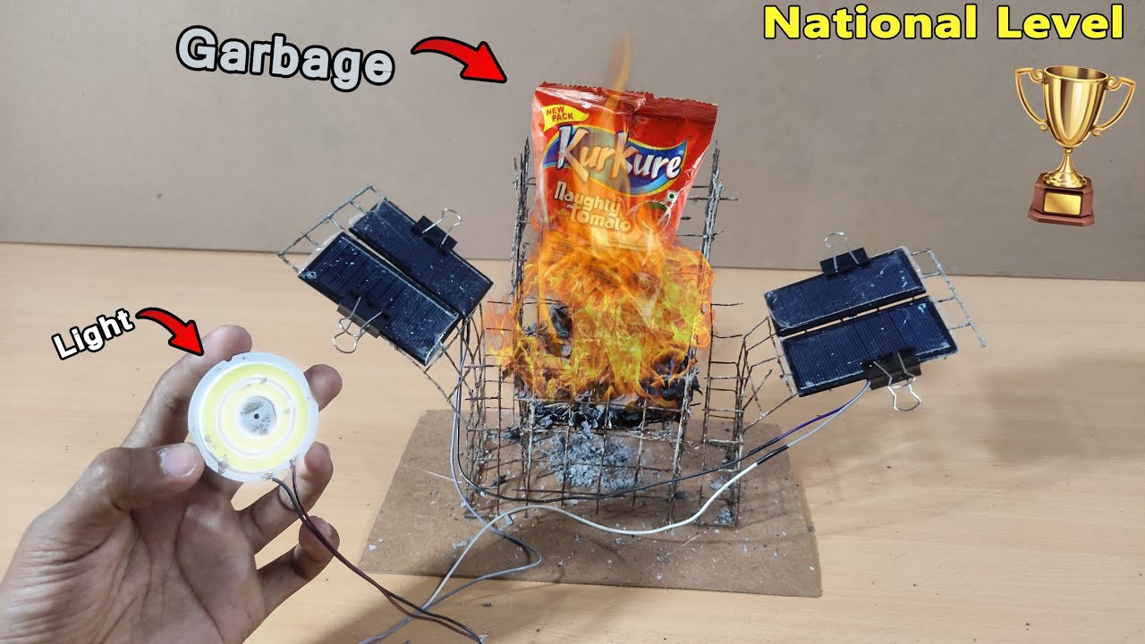 Garbage to electricity | Inspire Award Project | best science Project ...