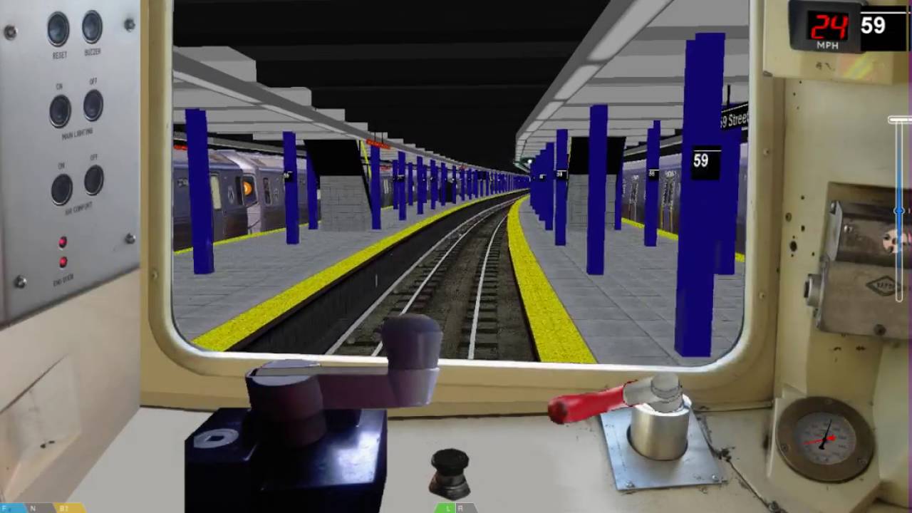 Live: OpenBVE Simulator - NYC Subway B Line Full Route (Teamspeak 3 ...