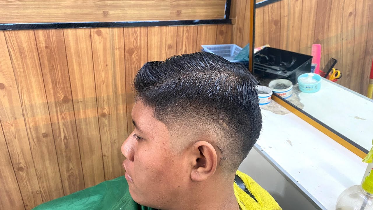 ASMR CUKUR💈- SIDE PART HAIRCUT//Tanpa trimer dan sever 😱 - YouTube