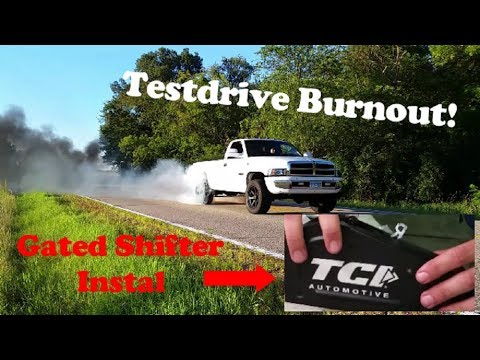 TCI Outlaw Shifter Install on a 96 Cummins?? !HUGE BURNOUT! - YouTube