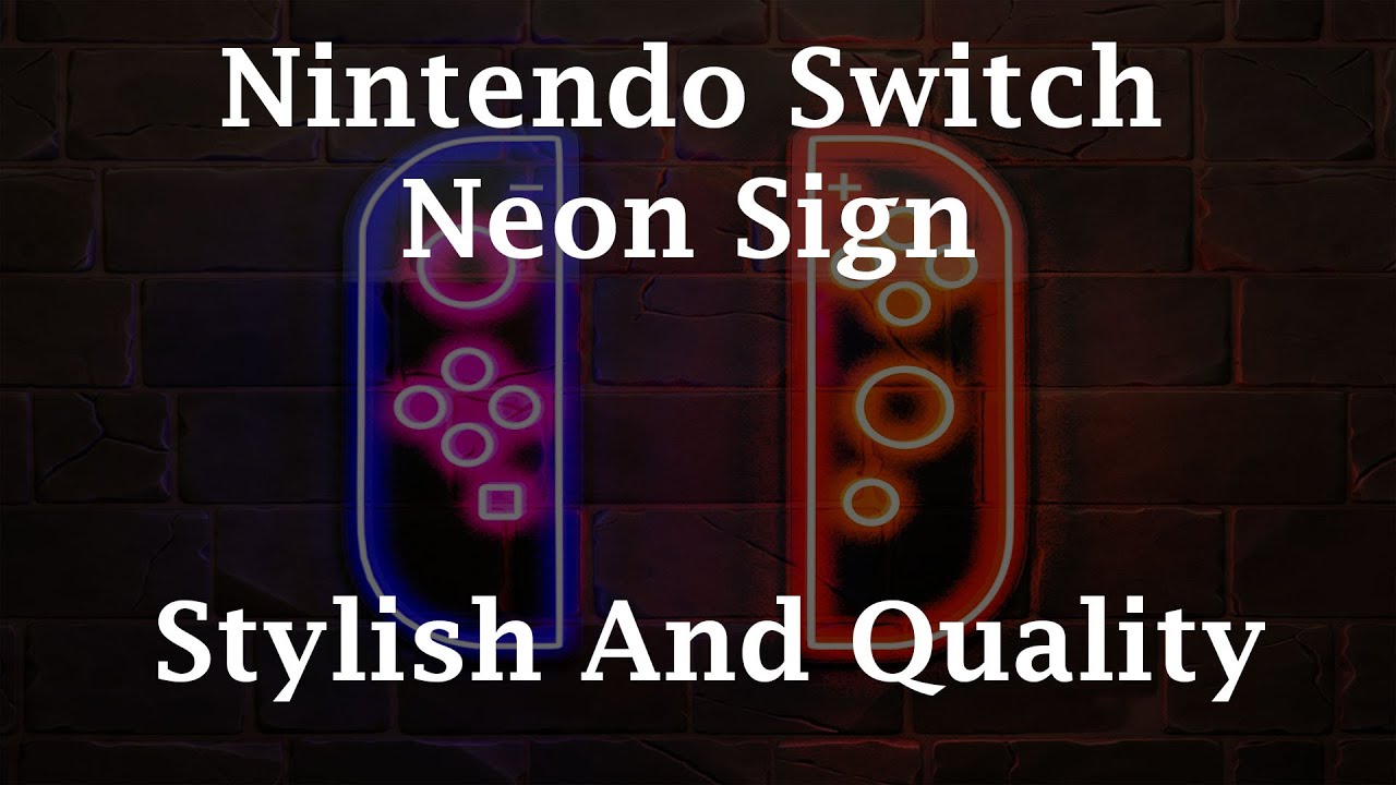Nintendo Switch Neon Sign | Upgrade Your Home Ambiance And Make ...