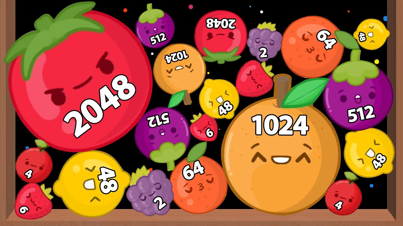 MERGE PARTY: Fruit Game - Suika Game (Watermelon Puzzle) Lemon, Grape ...