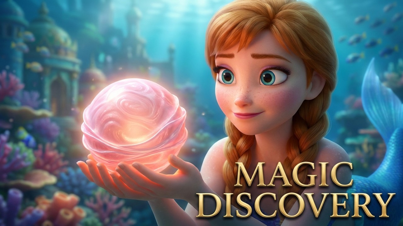 Disney Princess Anna Becomes Mermaid: Discovering Ocean - Mermaid ...