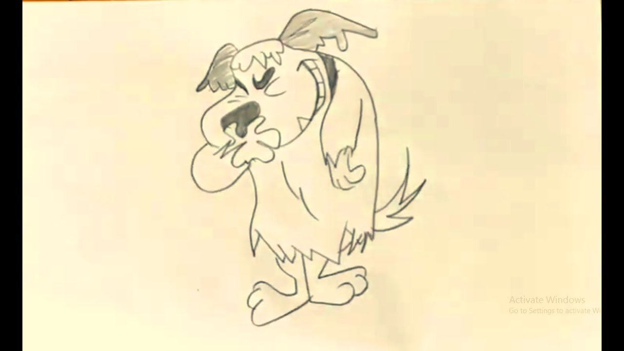 How to Draw Muttley Dog from Wacky Races step by step? - YouTube