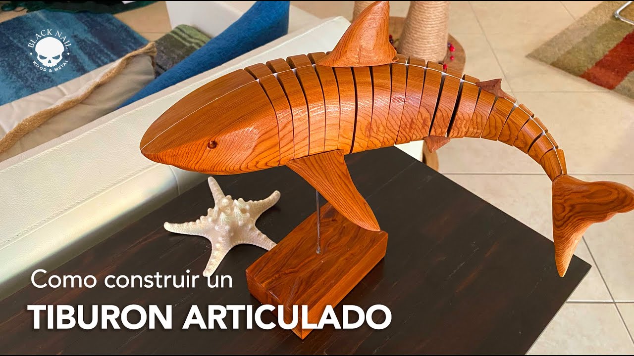 Como construir un tiburón articulado. - YouTube
