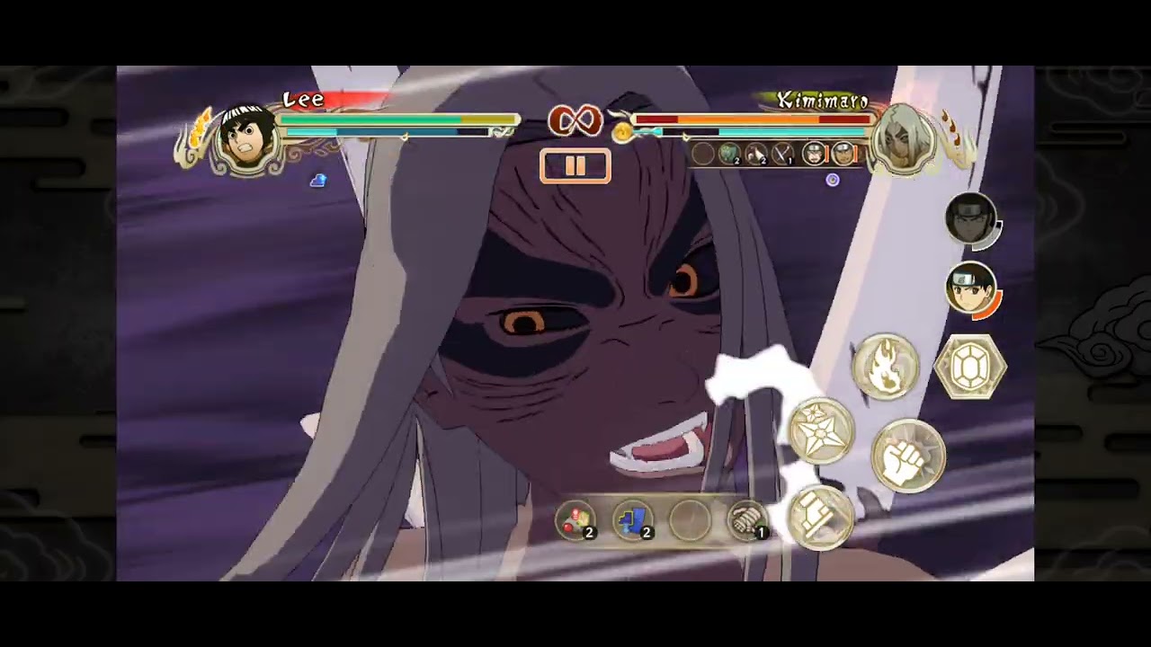 Naruto Ultimate Ninja Storm Lee vs Kimimaro (Curse Marked Second State ...