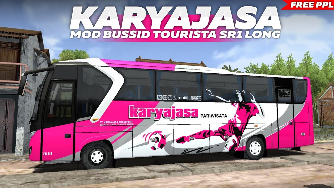 Mod bussid terbaru tourista sr1 long | share livery medium bus ...