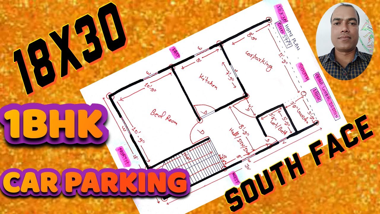 18x30 HOME DESIGN | 18x30 HOUSE PLAN | SOUTH FACE GHAR KA NAKSHA ...