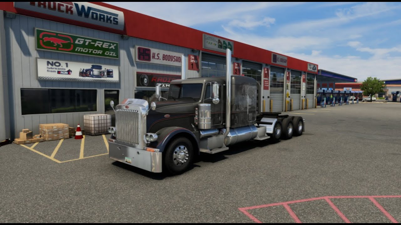 ATS Peterbilt 389 Heavy Haul through Idaho Foothills - YouTube