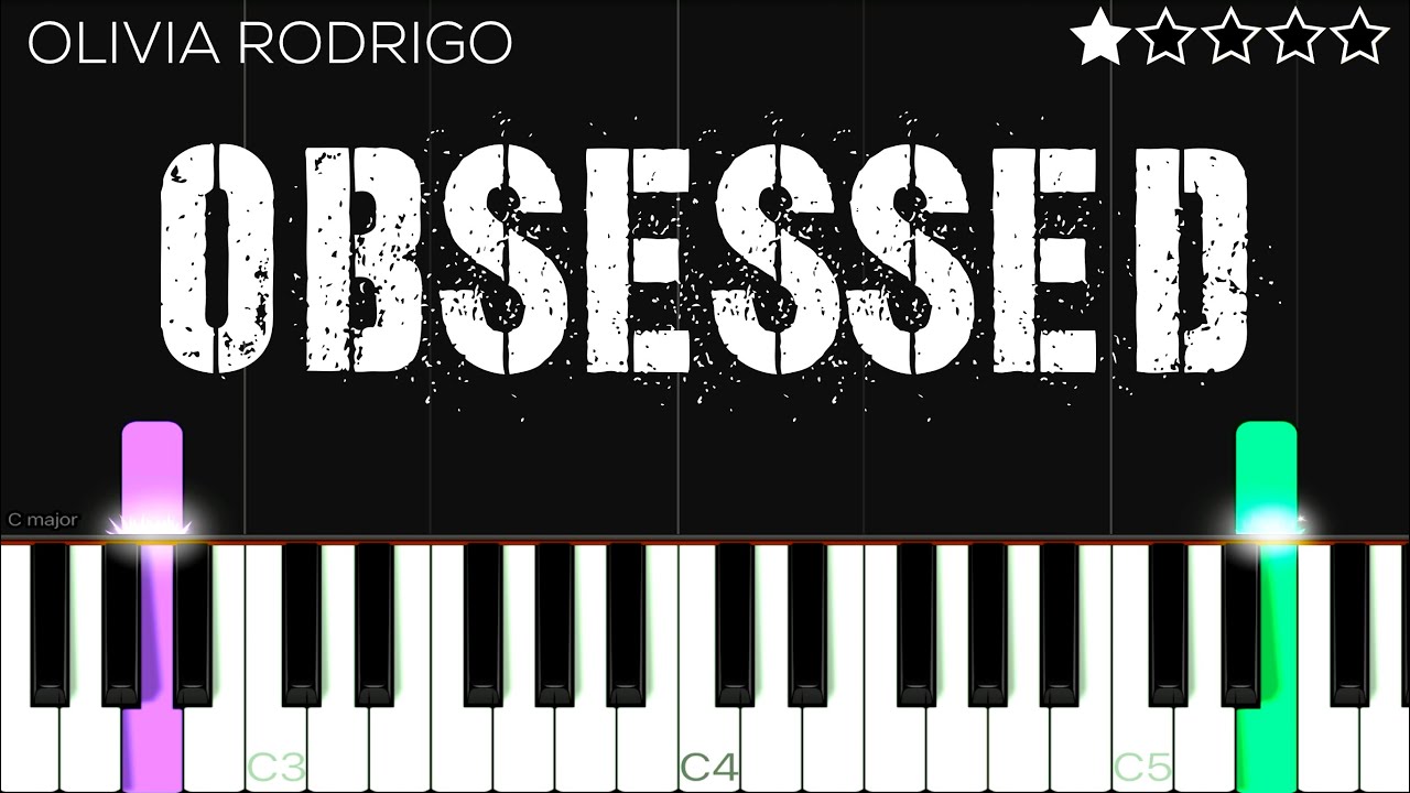 Olivia Rodrigo - obsessed | EASY Piano Tutorial - YouTube