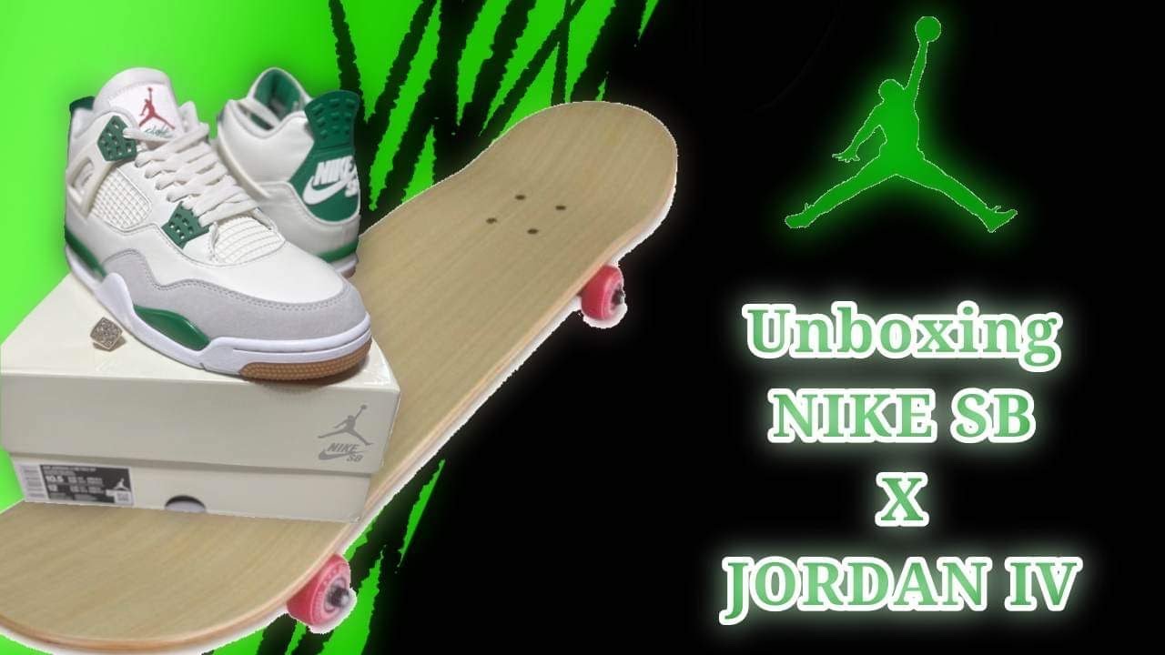 Nike SB X Jordan IV unboxing review - YouTube