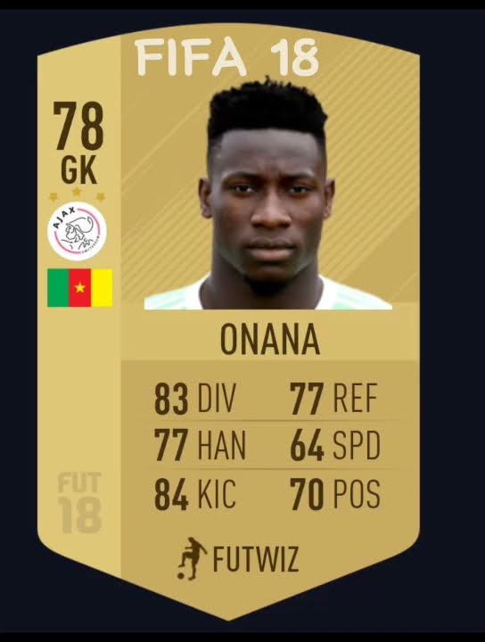 Andre Onana’s best FIFA card from FIFA 16 - FC24 - YouTube