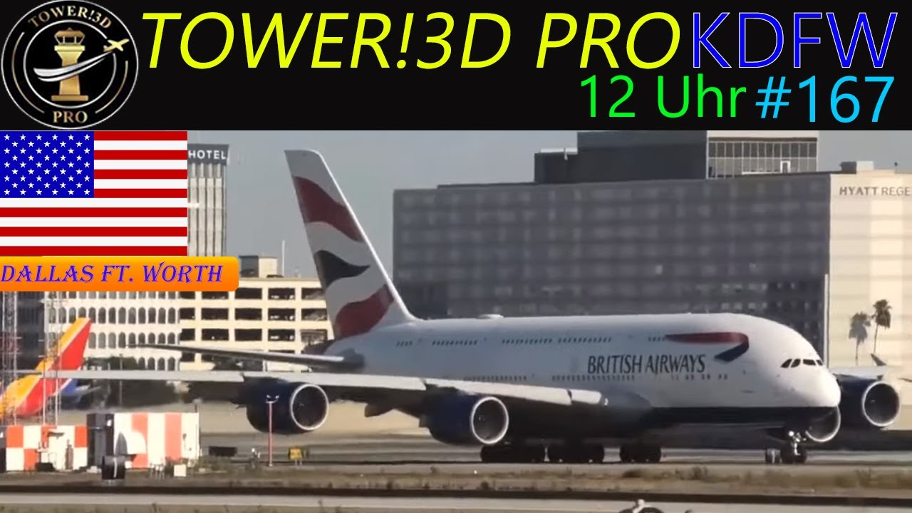 Cargo and ANTONOV! in Dallas Texas in Deutsch German Tower!3D Pro KDFW ...