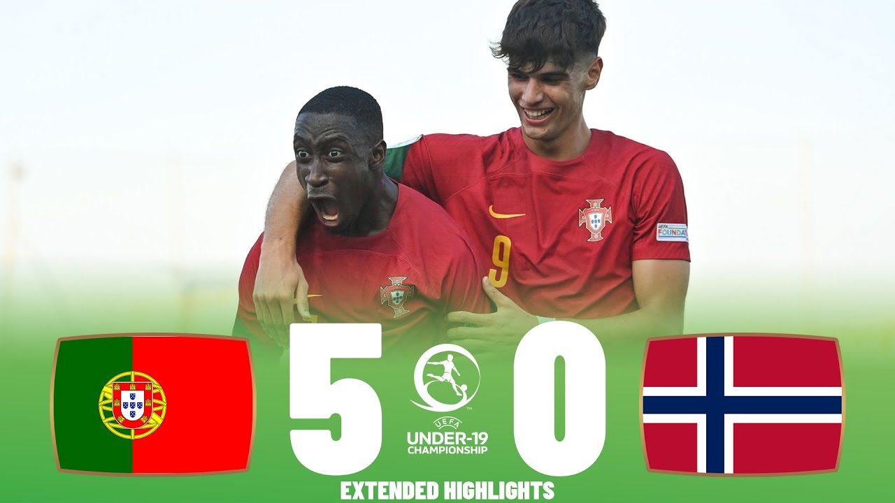 Portugal vs Norway | Highlights | U19 European Championship Semi Final ...