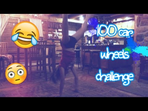 100 cart wheel challenge - YouTube