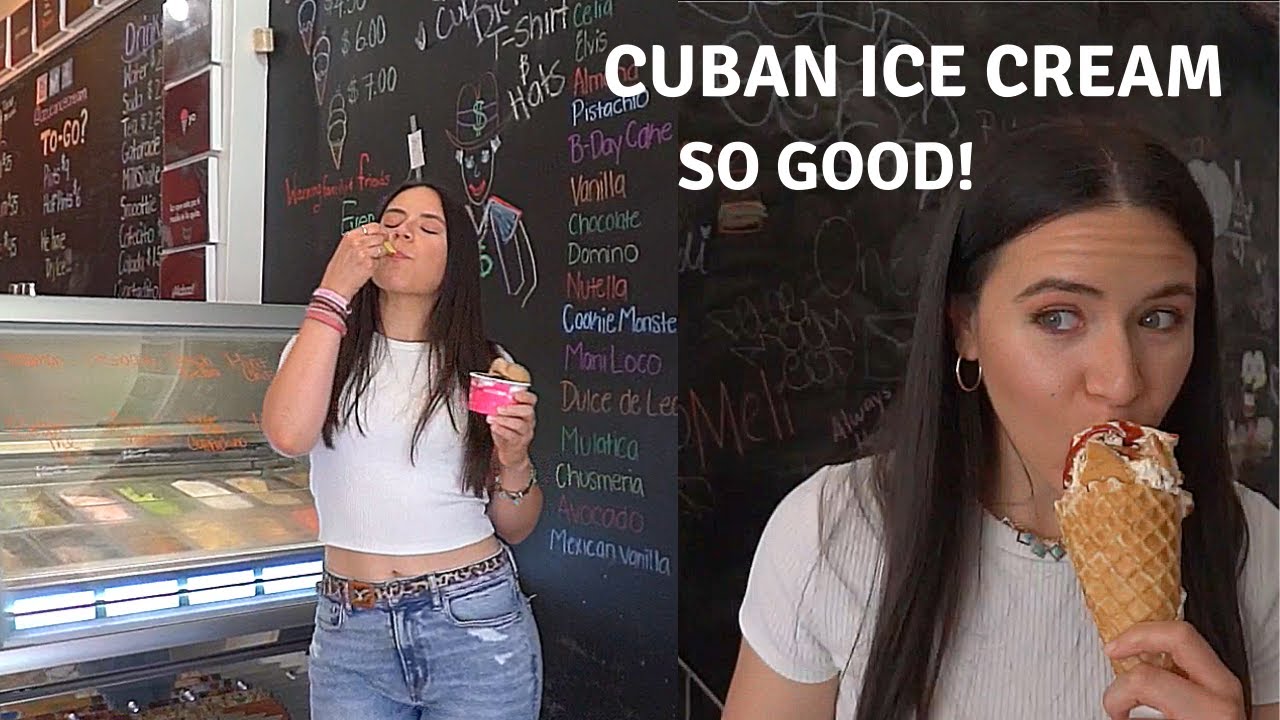 AZUCAR - CUBAN ICE CREAM IN MIAMI! - Top Restaurants in Miami, FL - YouTube