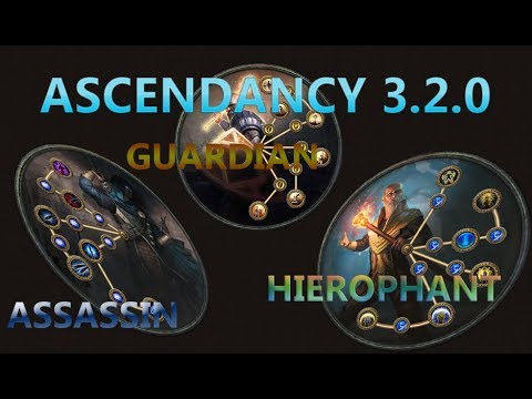 Path of Exile klasy Ascendancy Assassin, Guardian, Hierophant 3.2.0 ...