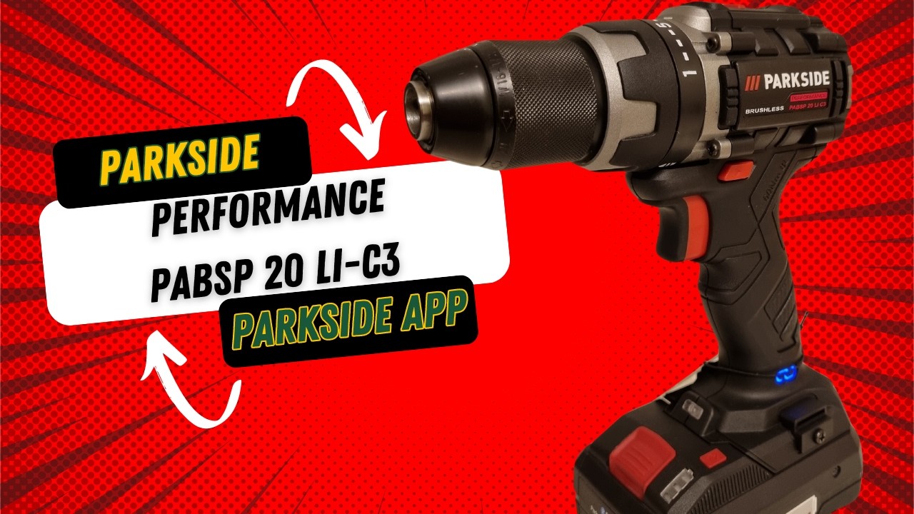 Parkside PERFORMANCE BRUSHLESS PABSP 20 Li-C3 and PARSIDE APP - YouTube