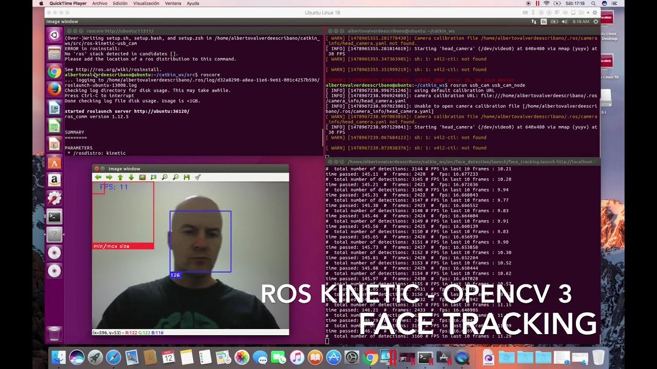 ROS - OpenCV Python Face Recognition - YouTube