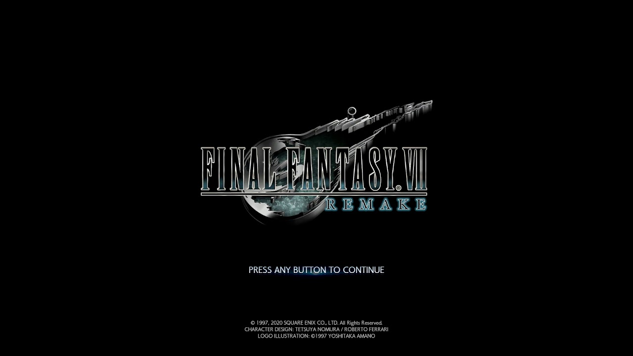 Final Fantasy VII Remake Title Screen (PS4) - YouTube
