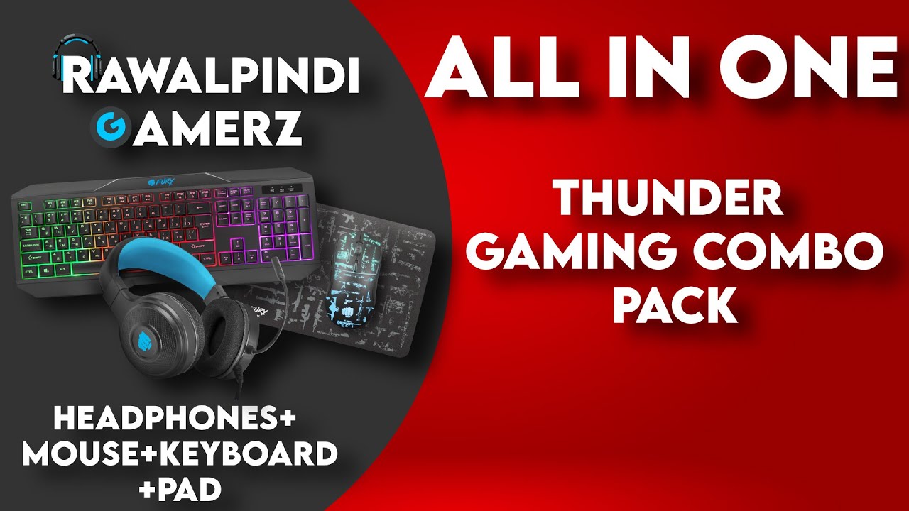 Unboxing Thunder Keyboard Mouse Headphone - YouTube