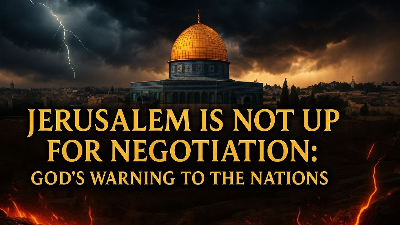 Jerusalem Is Not Up For Negotiation Gods Warning To The Nations Youtube