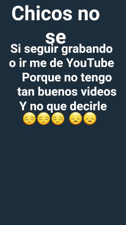 ayúdenme decirme - YouTube