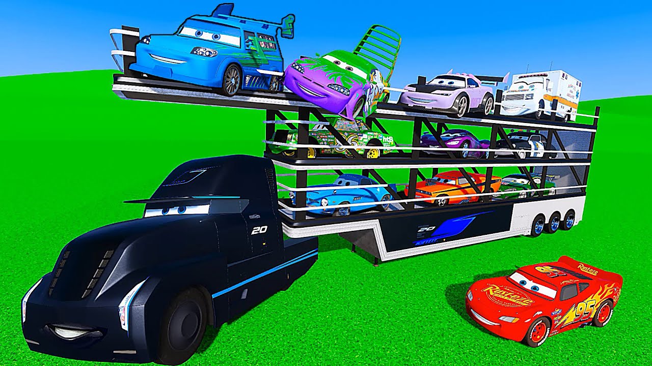 Pixar Cars Challenge Truck Gale Beaufort Transportation Snot Rod Boost ...