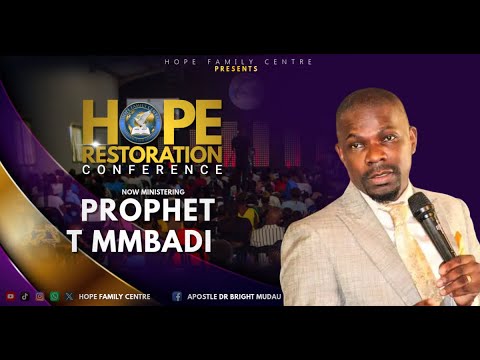 Hope Restoration Conference Day 7 Morning with Apostle Dr Bright Mudau ...