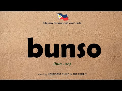 How to Pronounce BUNSO | Speak Filipino Fluently | Tagalog Only ...