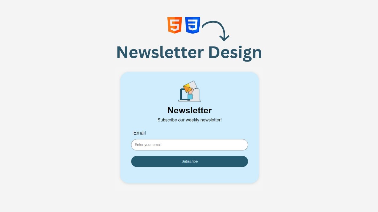 newsletter design html css with source code - YouTube newsletter design html css with source code - YouTube