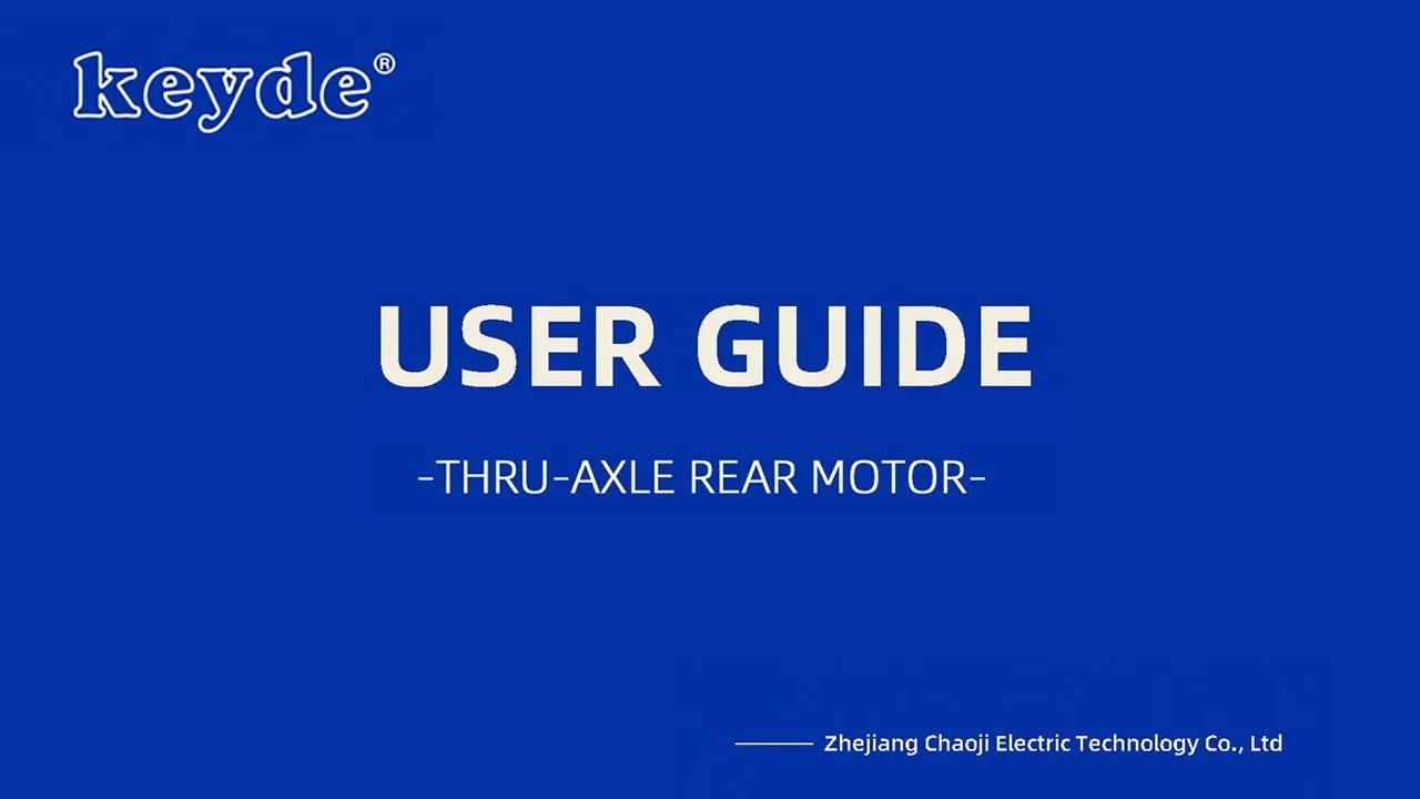 Keyde Thru-axle rear hub motor installation - YouTube