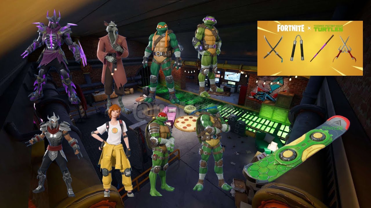 Everything new in the ninja turtle update in Fortnite [ winning game ...
