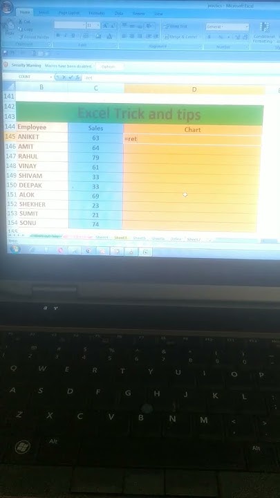 Excel Sheet Ke Data Me Chart Create Karna Computerknowledge Youtube
