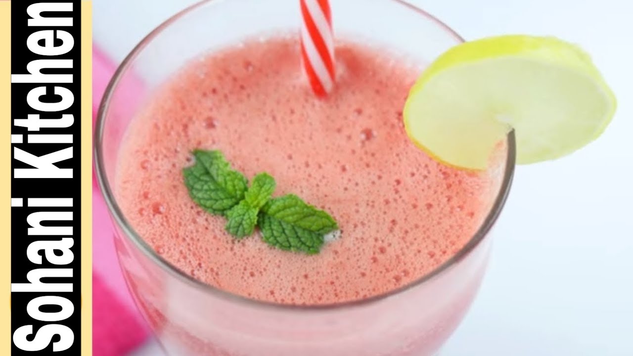 Water melon shake by sohani kitchen - YouTube
