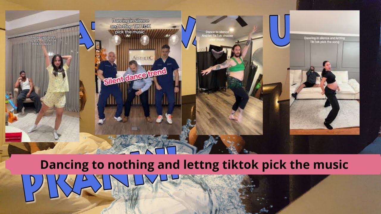 Dancing to nothing and lettng tiktok pick the music trend - YouTube