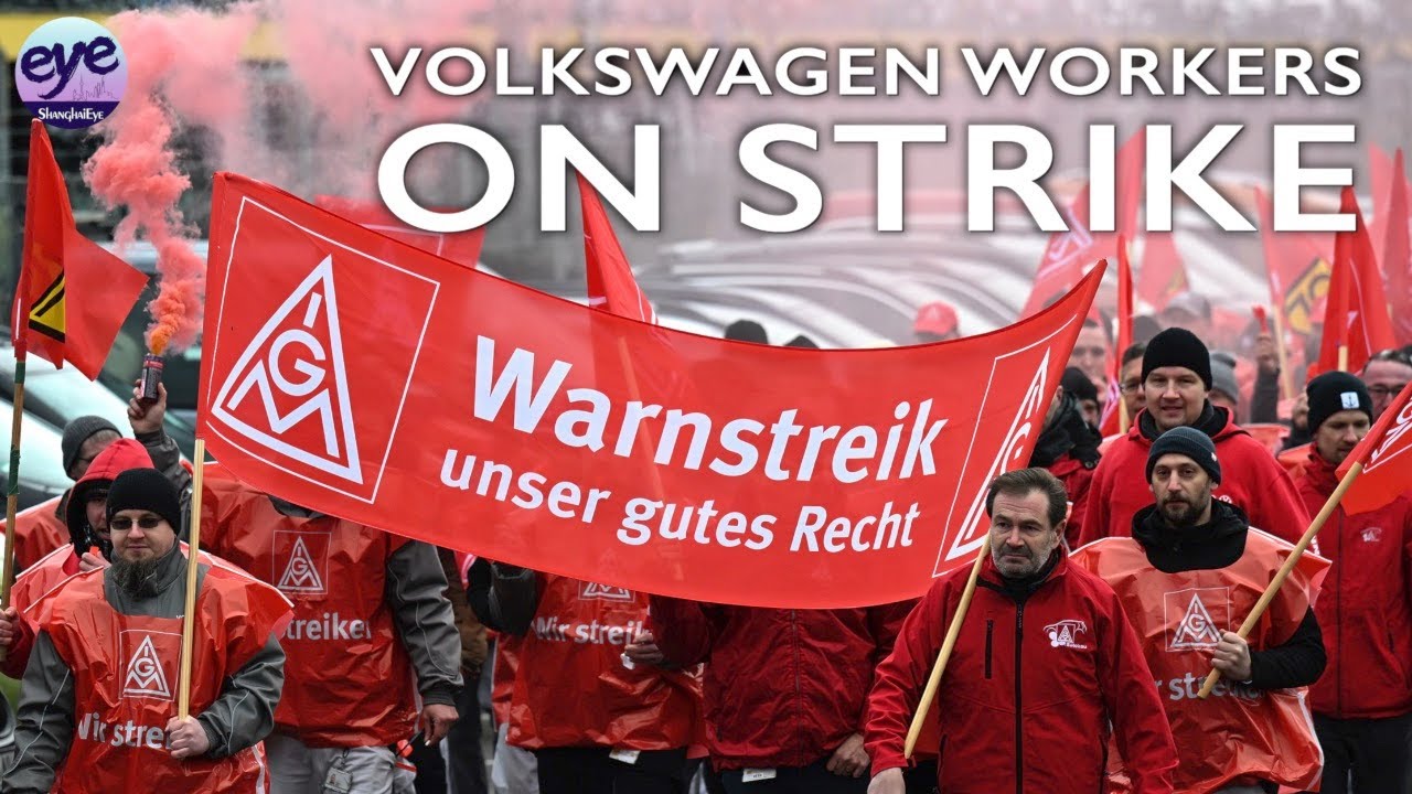 Volkswagen’s woes mount as workers go on strike across Germany - YouTube