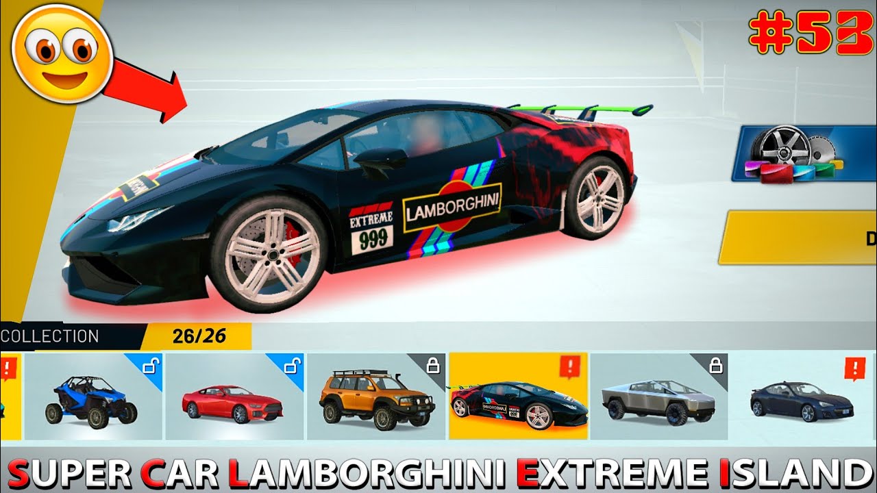 Super Car Lamborghini In Extreme Island - Extreme Car Driving Simulator ...
