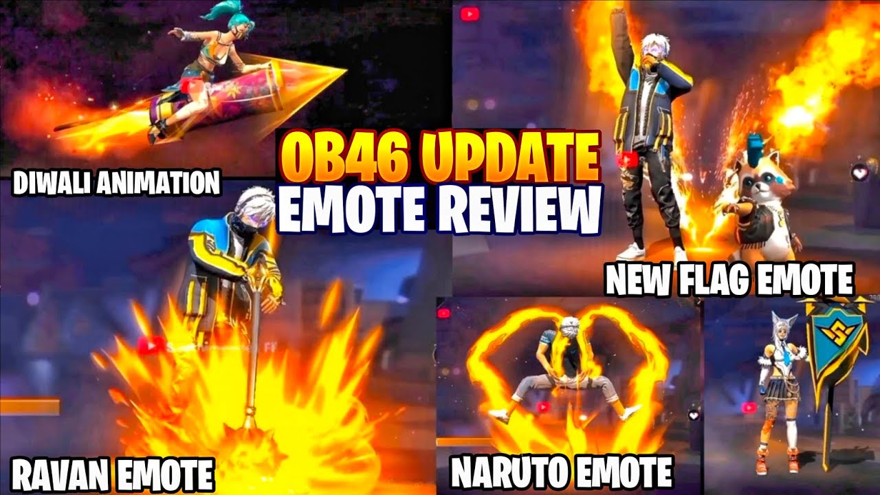 OB46 UPDATE NEW EMOTE AND ARRIVAL ANIMATION COLLABORATION REVIEW 🤯💥 ...