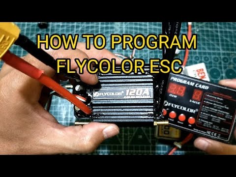 TUTORIAL ON PROGRAMMING FLYCOLOR ESC USING PROGRAM CARD - YouTube