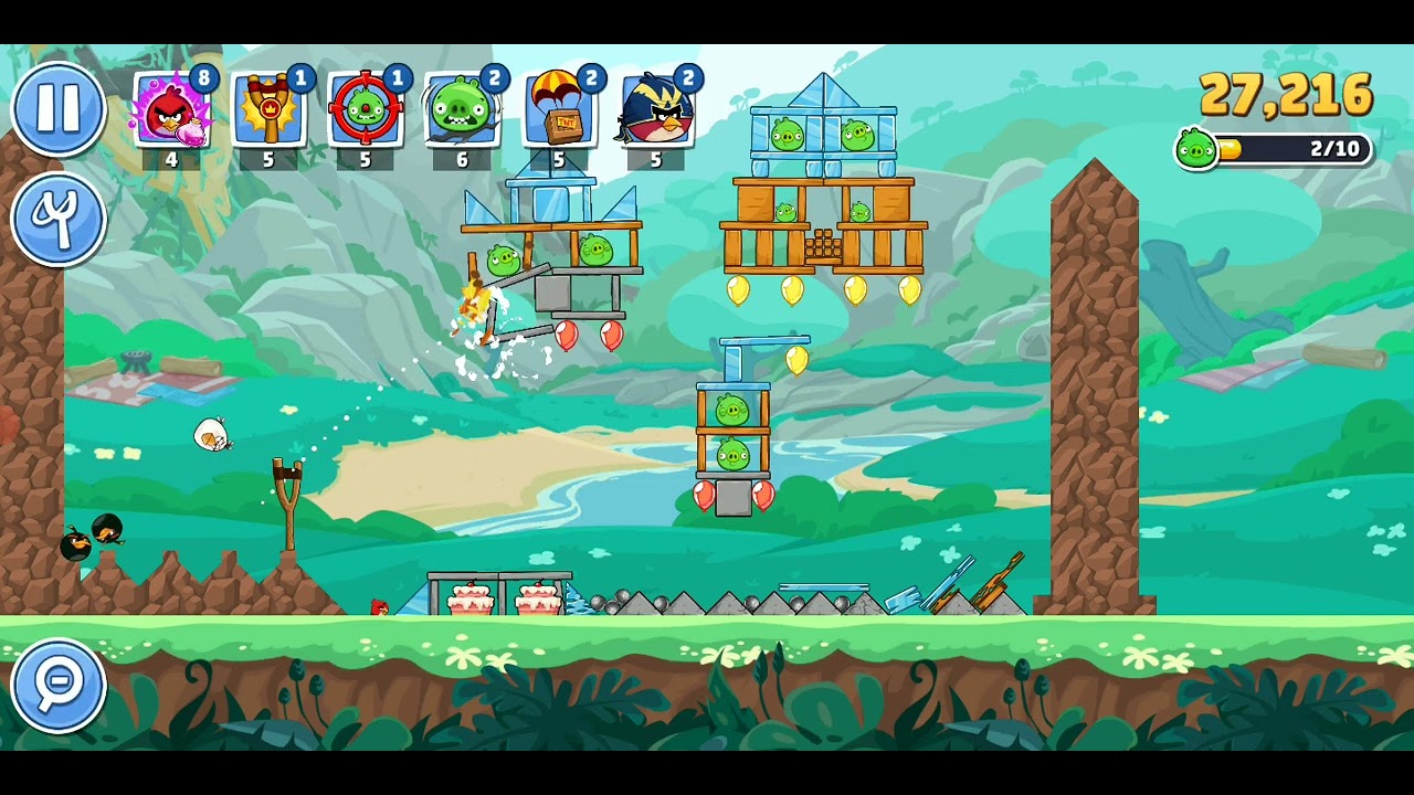 ANGRY BIRDS FRIENDS BIGGY TOWER FLOOR 5 LEVEL 13 - YouTube