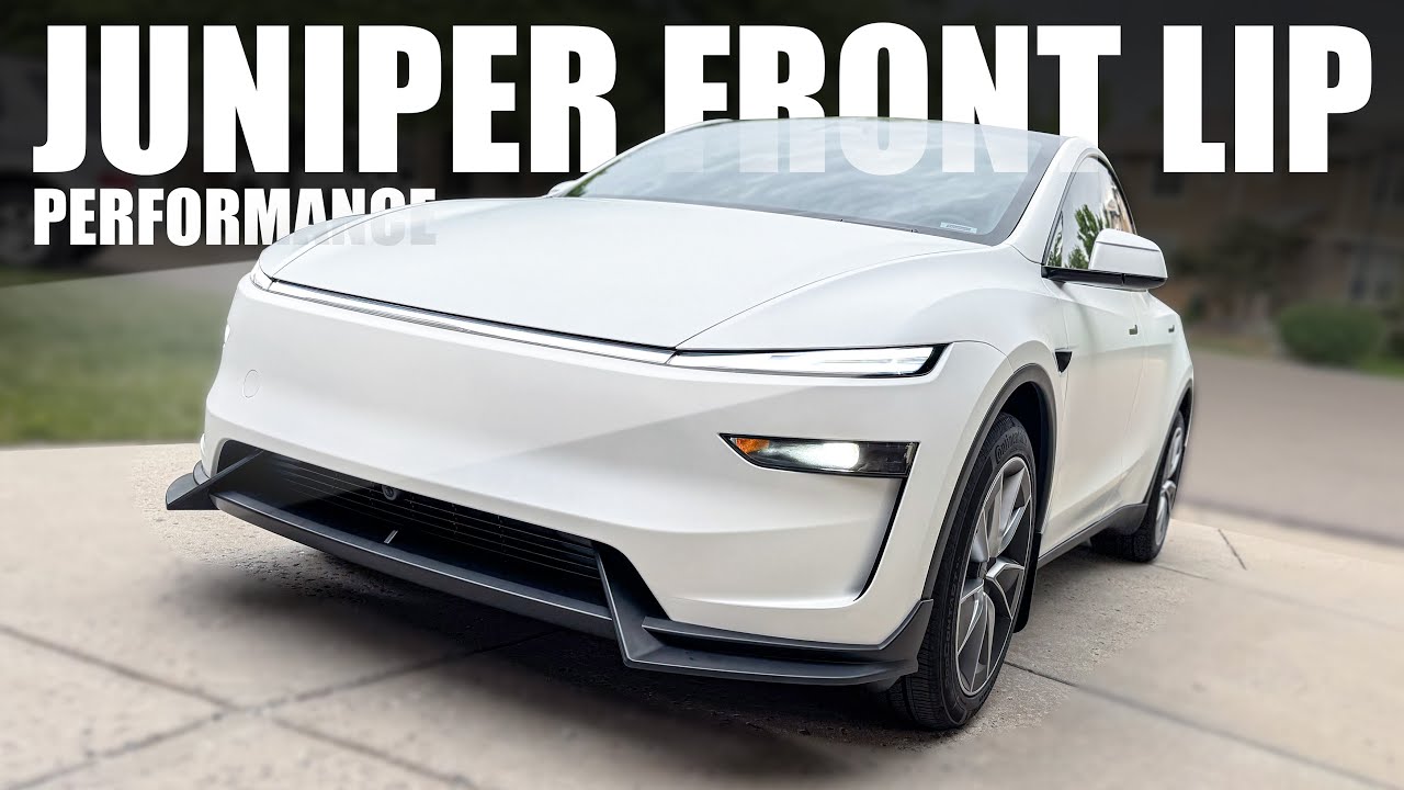 2026 Tesla Model Y Juniper Performance Front Lip Splitter! #tesla - YouTube