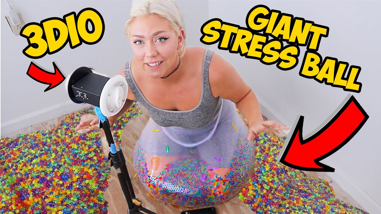 ASMR DO NOT GO INSIDE A GIANT STRESS BALL!! (Orbeez +Wubble Bubble DIY ...